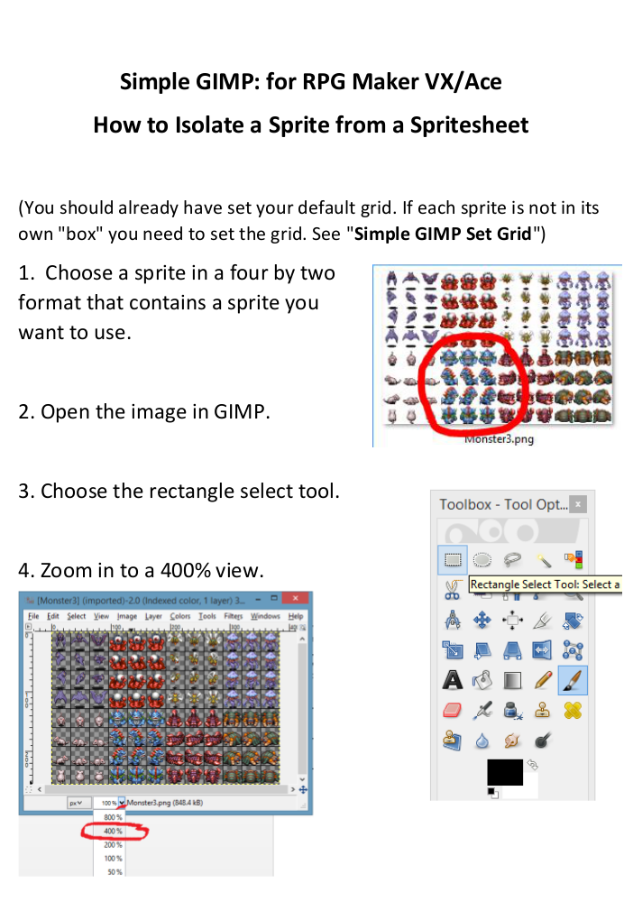 Simple GIMP - Isolating a Sprite | RPG Maker Forums